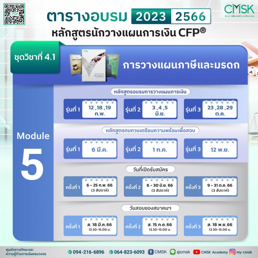 CMSK-Academy สถาบันจัดอบรม CFP, IC, Single License, IP, CFP, IA สำหรับนักวางแผนการเงิน